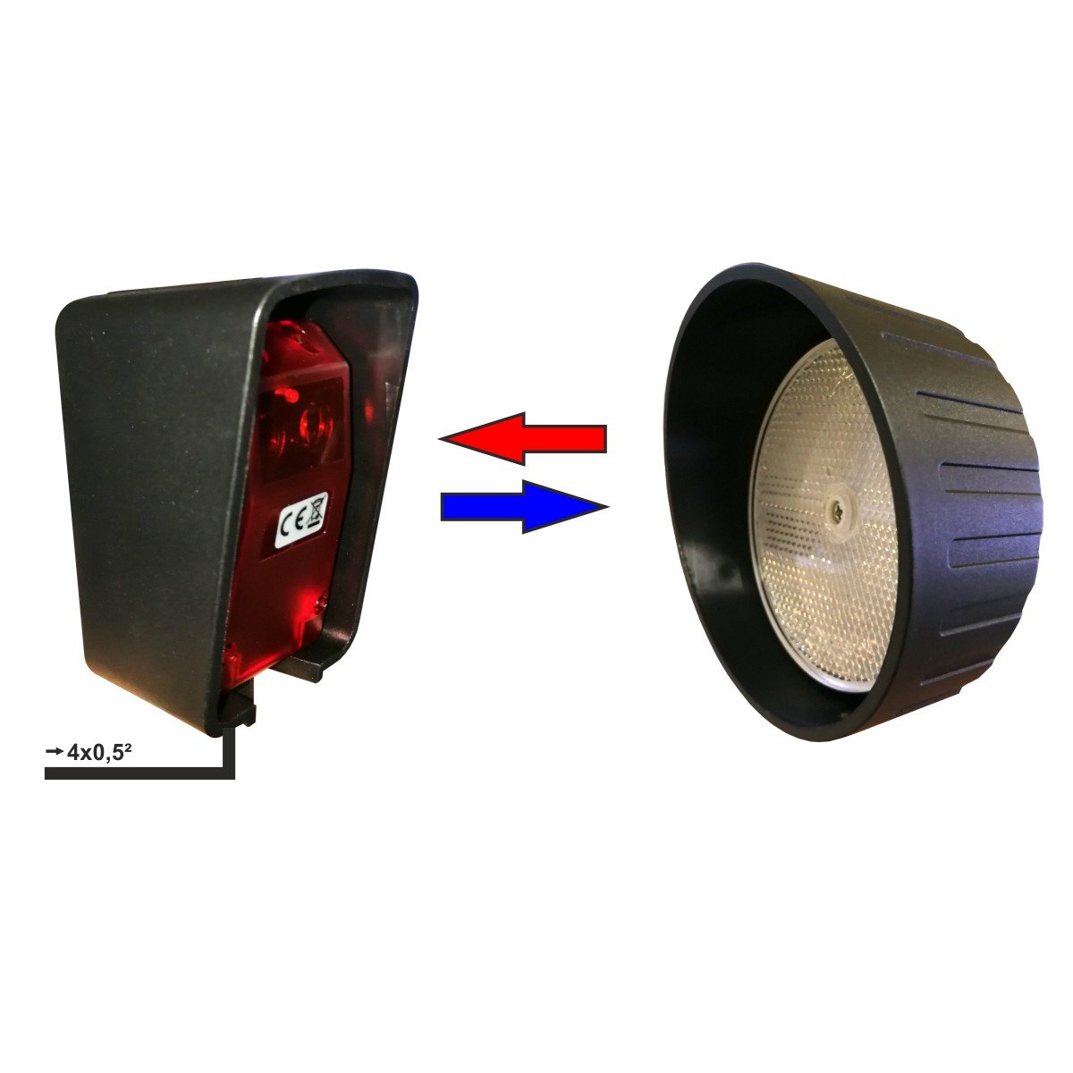 Reflektorlichtschranke AS-REFLEX 12-24V Universal Licht