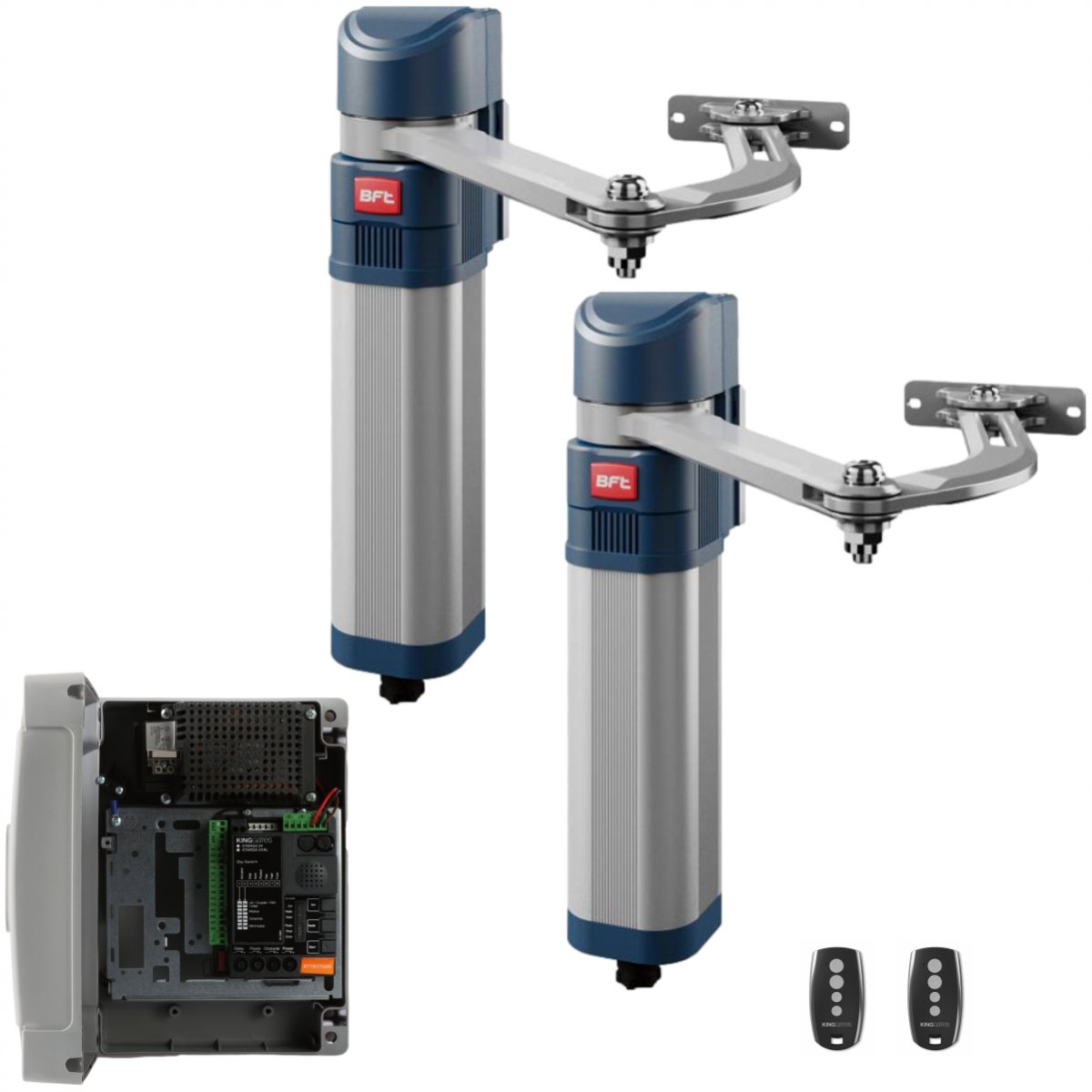 Drehtorantrieb E5 mit Rutschkupplung 2-flügelig. Flügeltorantriebe Komplettset - AS Torantriebe