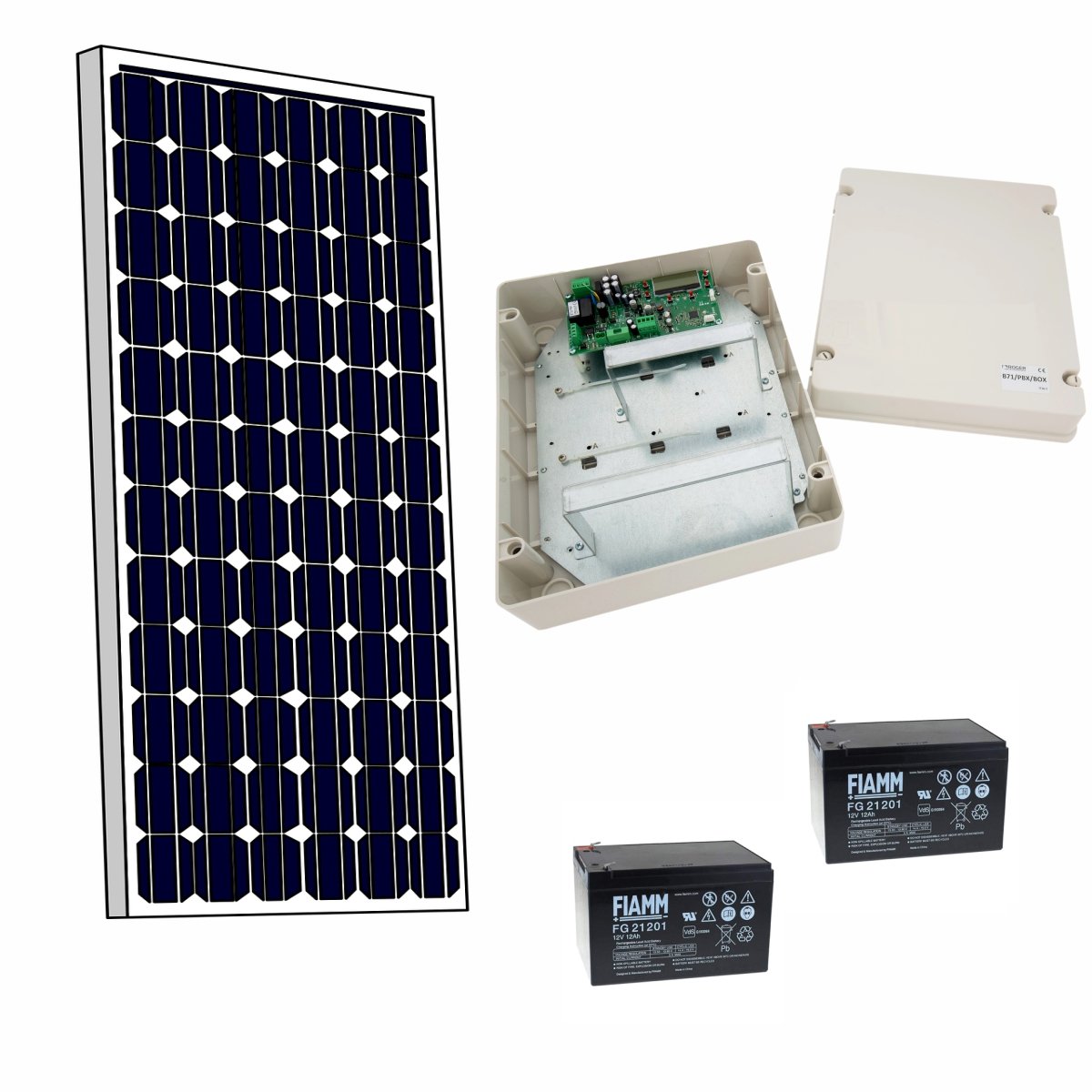Solar-Panel Kit 24V - Komplettset für Torantriebe